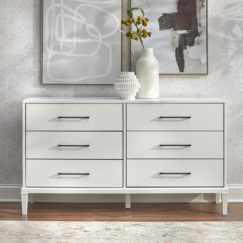 Latitude Run® 6 Drawer 57" W Double Dresser | Wayfair